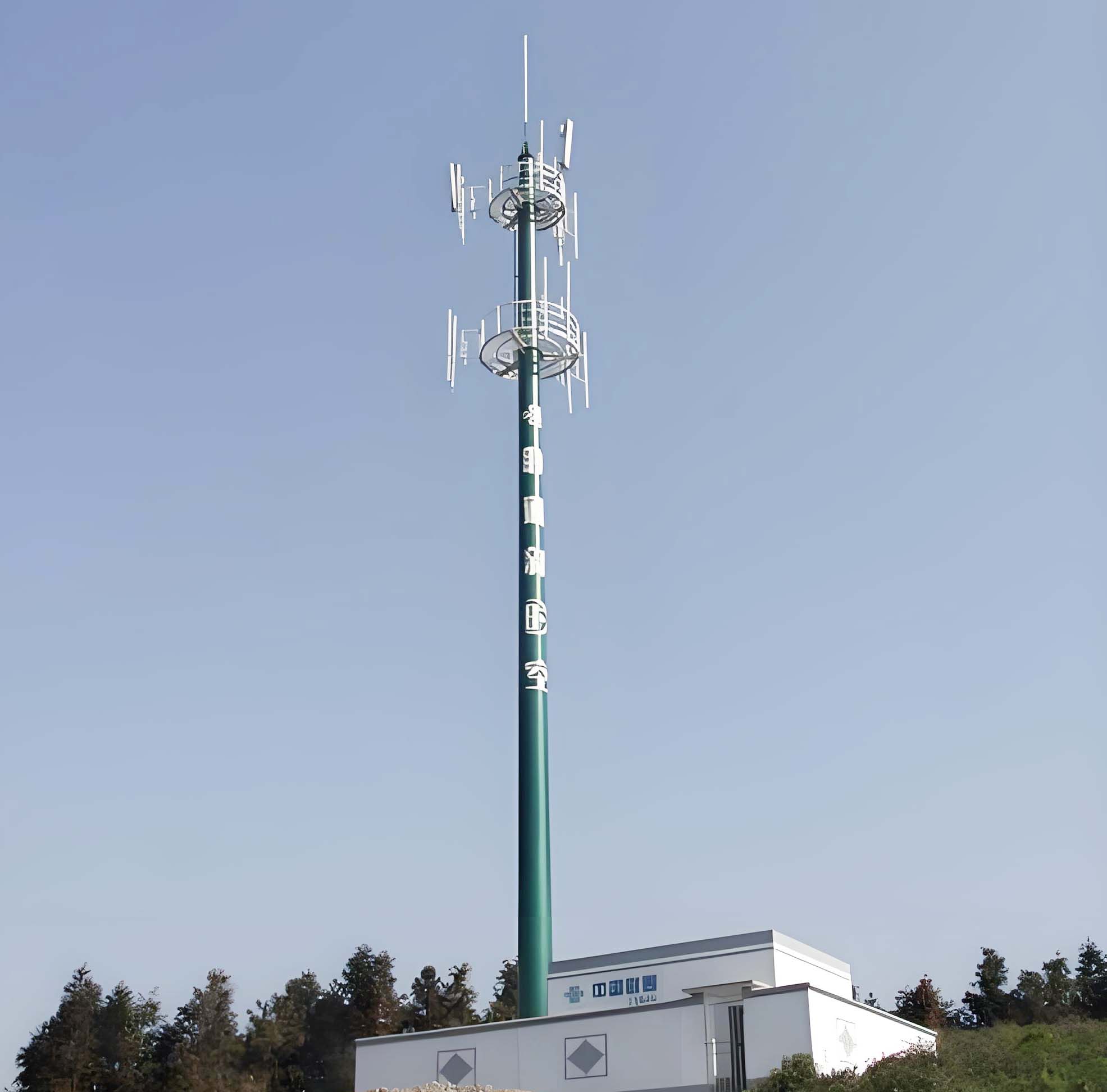 GSM Communication Monopole Tower - Communication tower,Lattice tower,Self-support tower ...